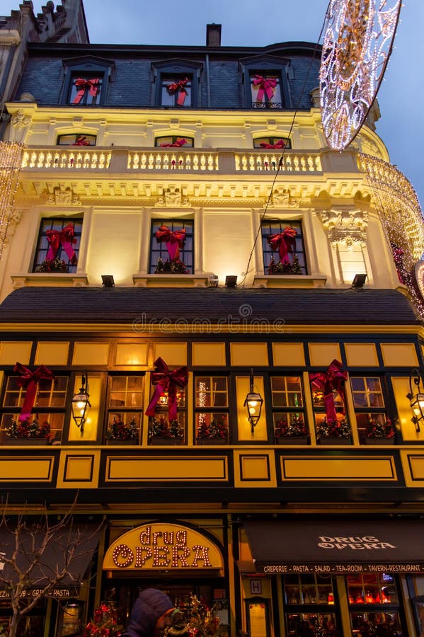 Drug Opera Restaurant in Brussels Editorial Stock Image - Image of ...