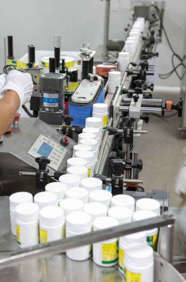 Pharmaceutical Packaging-Assembly Line Editorial Stock Photo - Image of ...