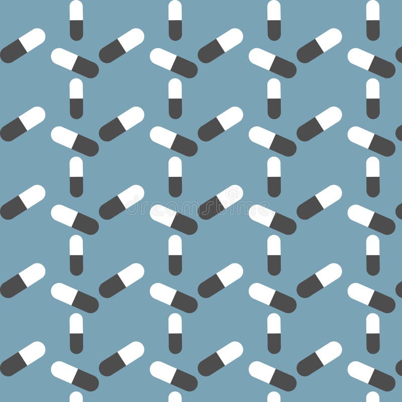 Drug Pattern on White Background Stock Illustration - Illustration of ...