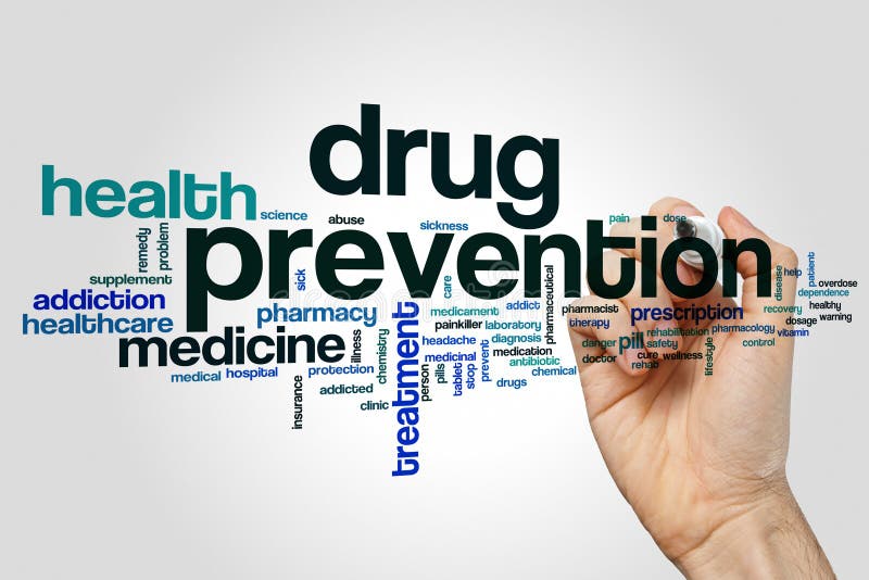 Drug prevention word cloud stock image. Image of hospital - 88379231