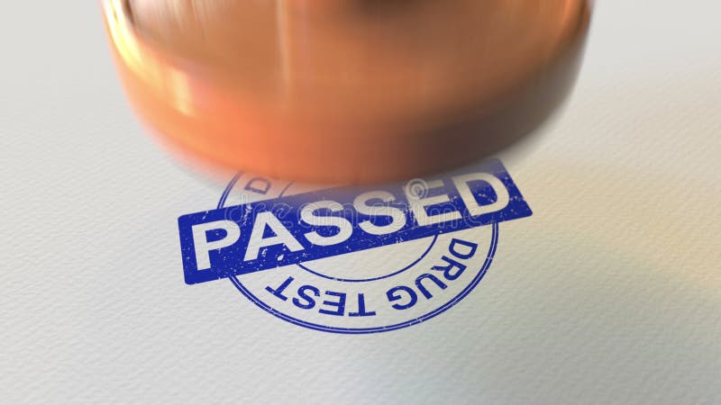DRUG TEST PASSED Wooden Stamp Conceptual 3D Rendering Stock Photo ...