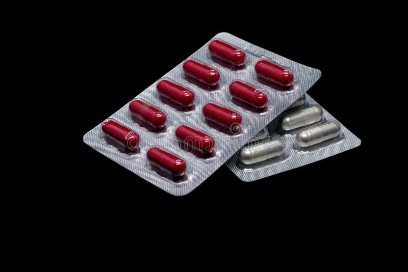 Packaged Capsules stock photo. Image of treatment, remedy - 12454392