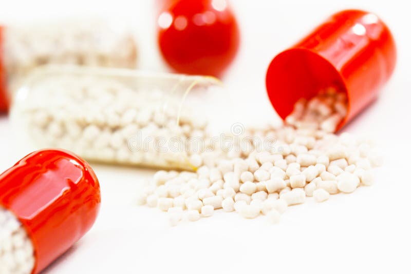 Drugs, capsules in macro stock photo. Image of power - 35859826