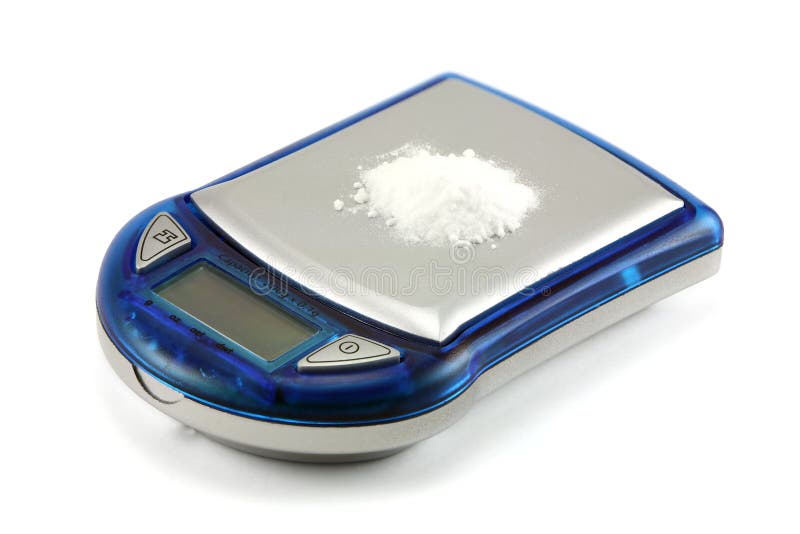 Drugs or Cocaine on scale stock photo. Image of cocaine - 3016264