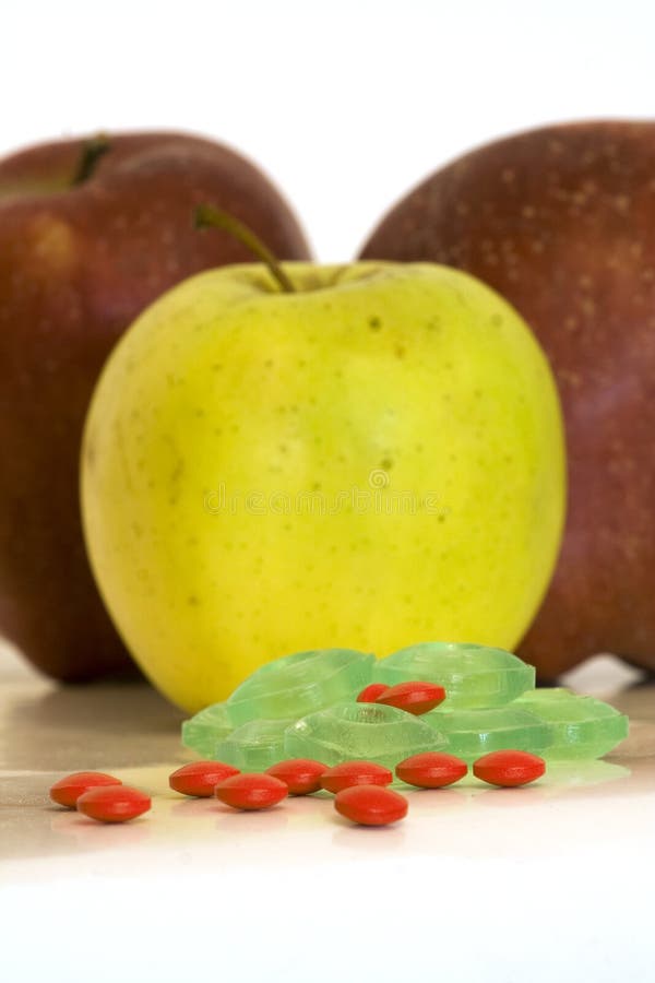 Drugs Or Healthy Food Picture. Image: 4355533