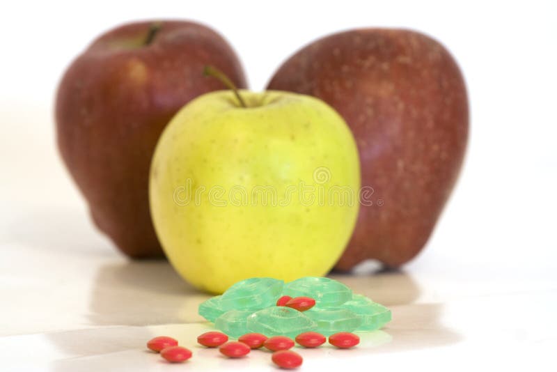 Drugs Or Healthy Food Picture. Image: 4355541