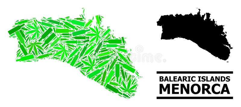 Drugs Mosaic Map of Menorca Island Stock Vector - Illustration of drugs ...