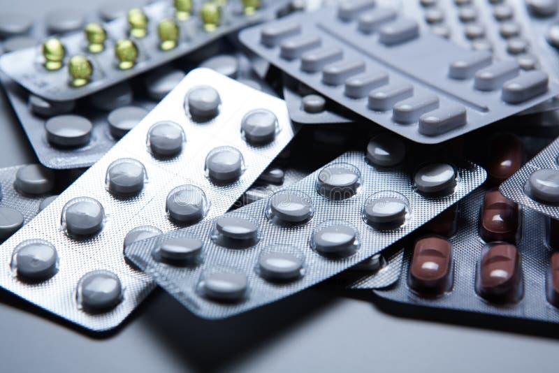 Pile drugs on table stock photo. Image of cure, closeup - 22432234