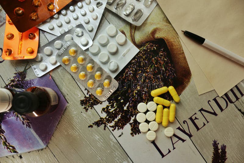 Drugs on the Table with Pen Stock Image - Image of drugs, medicine ...