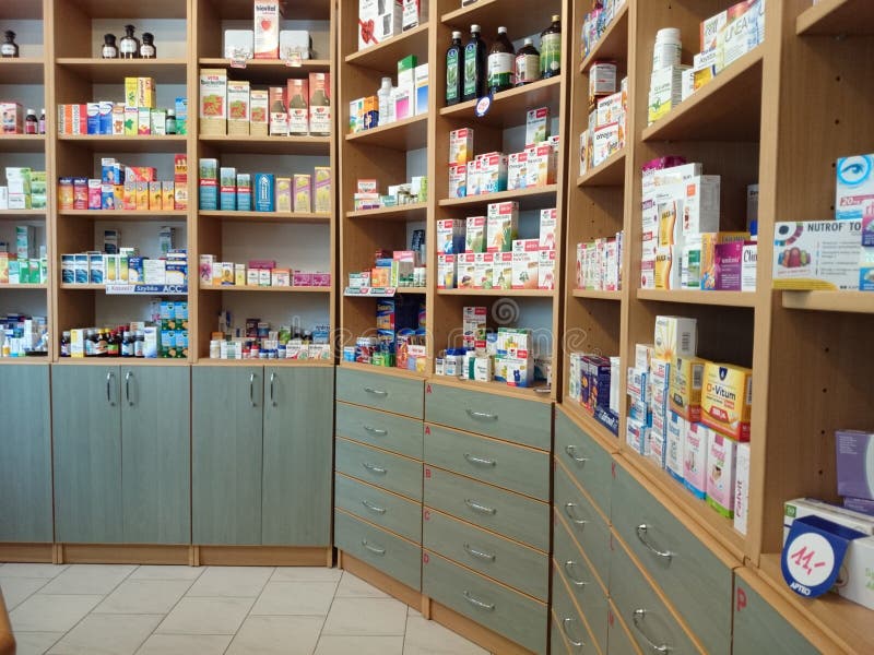 Pharmacy shop editorial photo. Image of health, room - 24039976