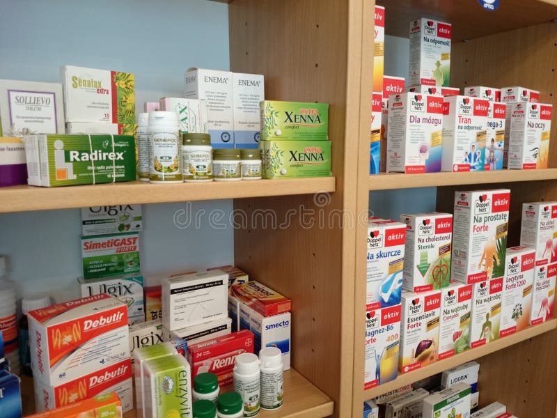 Drugstore editorial photo. Image of service, retail, shelf - 42742576