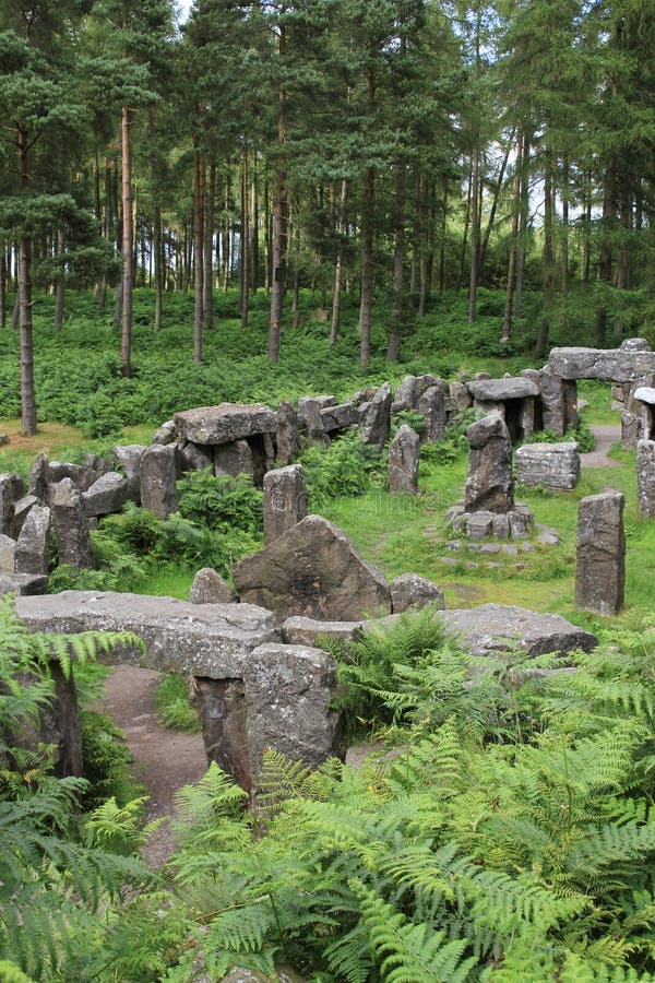 Druids Temple, North Yorkshire Stock Photo - Image of druids, nature ...