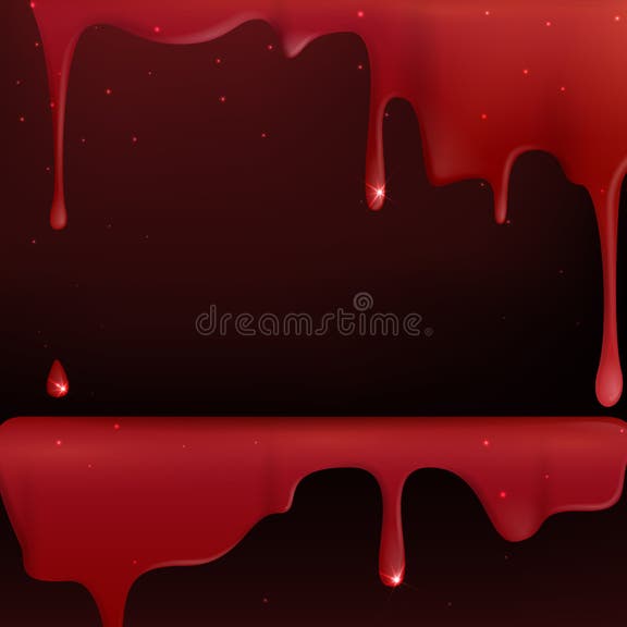 Druipend Rood Bloed. vector illustratie. Illustration of bloed - 34824725
