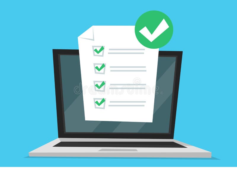 Laptop Coffee Notebook Tick Stock Illustrations – 7 Laptop Coffee ...