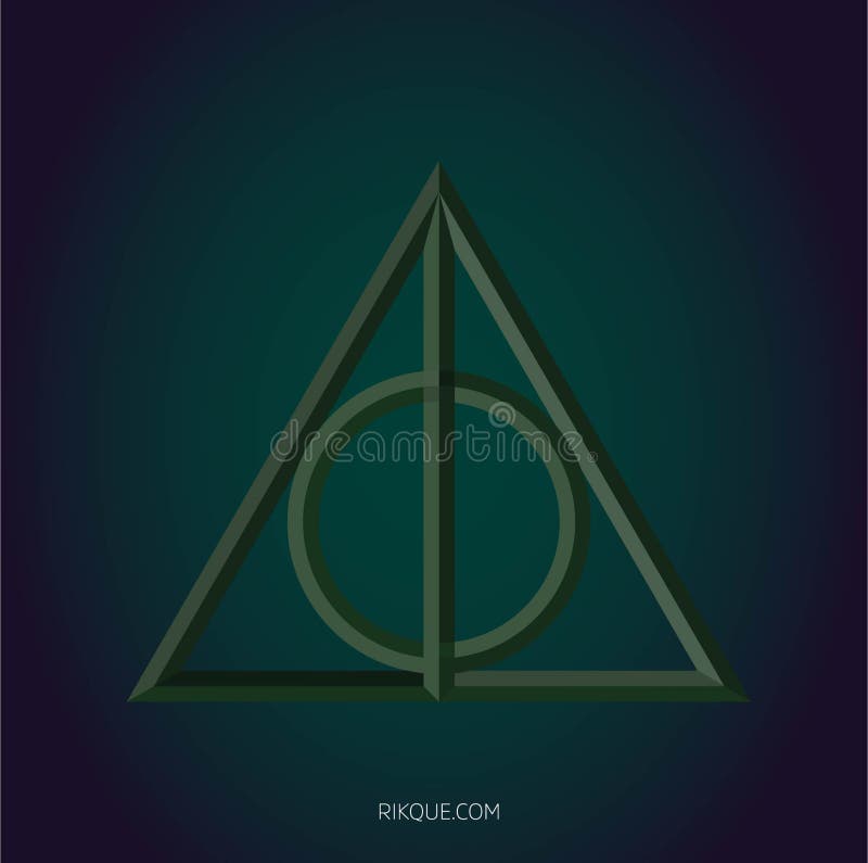 Deathly Hallows Sign stock vector. Illustration of hallows - 164429592