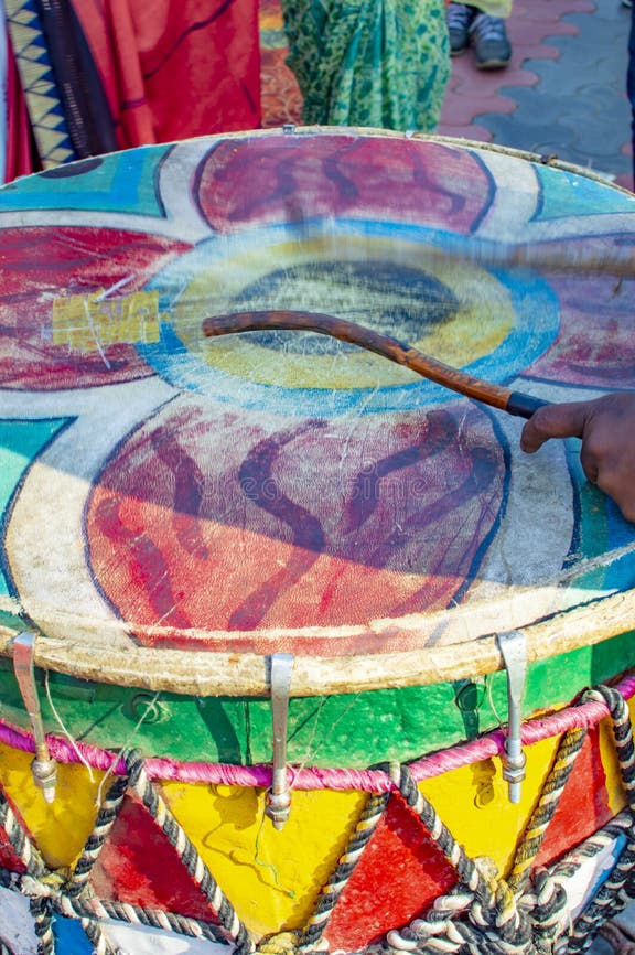 Drum beating with sticks stock image. Image of gesture - 148856761