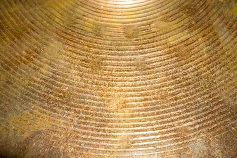Drum Cymbal Surface Texture for Background and Design Stock Image ...