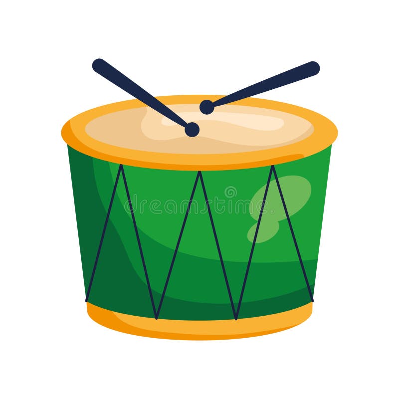 Drum and drumsticks stock vector. Illustration of band - 297217403