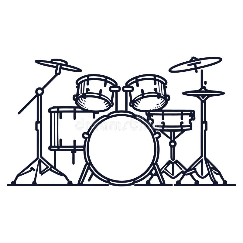 Drum Installation in One Line. Continuous Line Drawing of a Drum Set ... Drum Installation in One Line. Continuous Line Drawing of a Drum Set ...