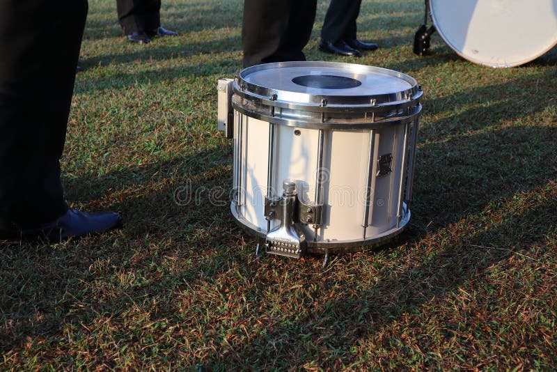 Drum Instruments in the Outdoor Marching Band Stock Photo - Image of ...