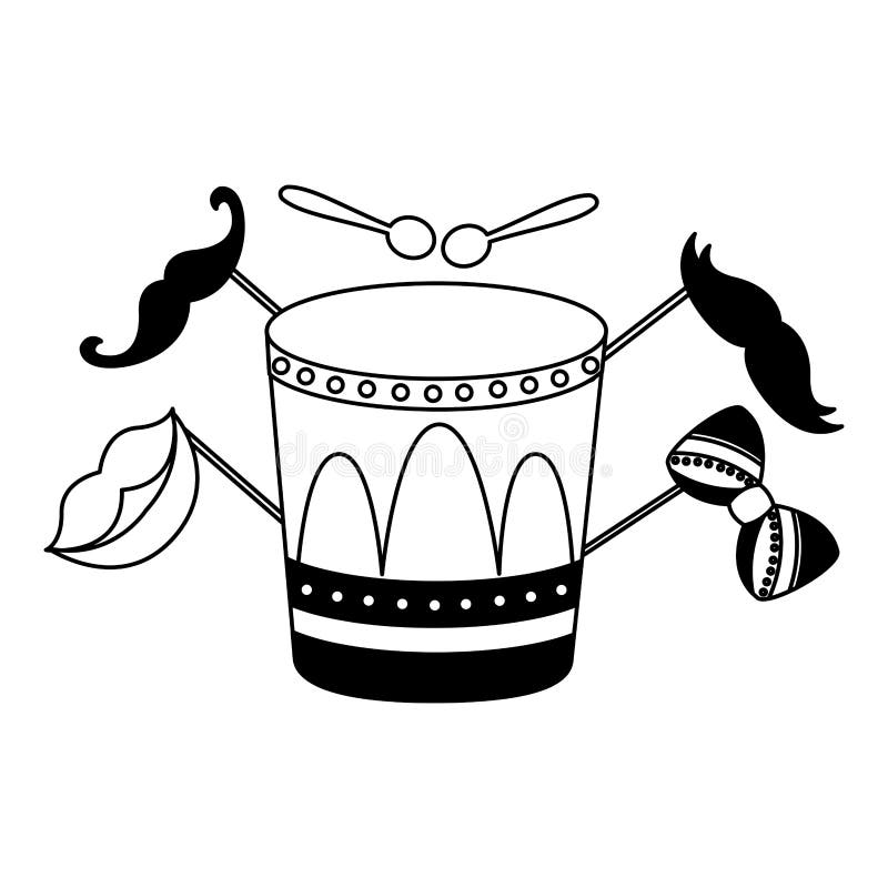 Mustache Drum Stock Illustrations – 456 Mustache Drum Stock ...