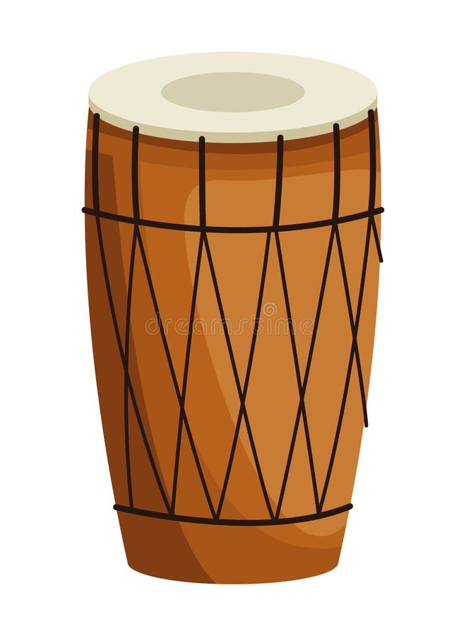 Drum Mridangam Icon Cartoon Isolated Stock Vector - Illustration of ...