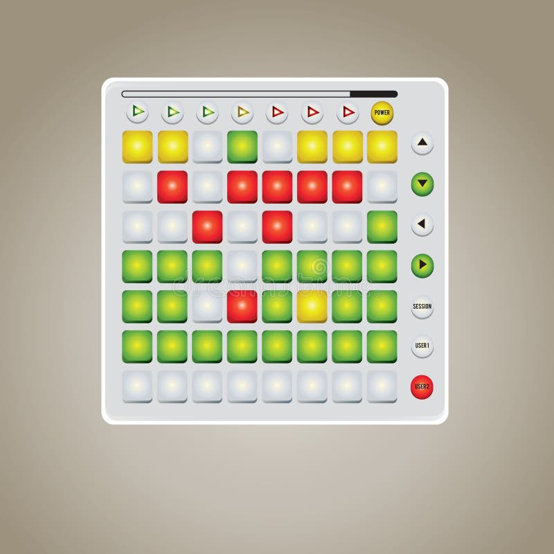 Drum Pad. Vector Illustration Decorative Design Stock Vector ...