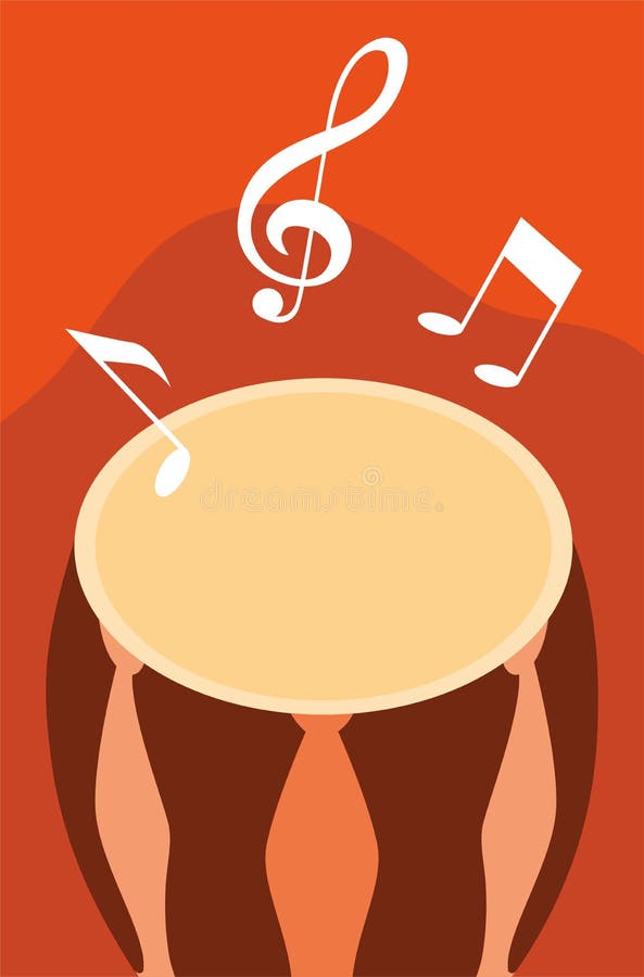 Drum Percussion Instrument Note Music Design Stock Illustration ...