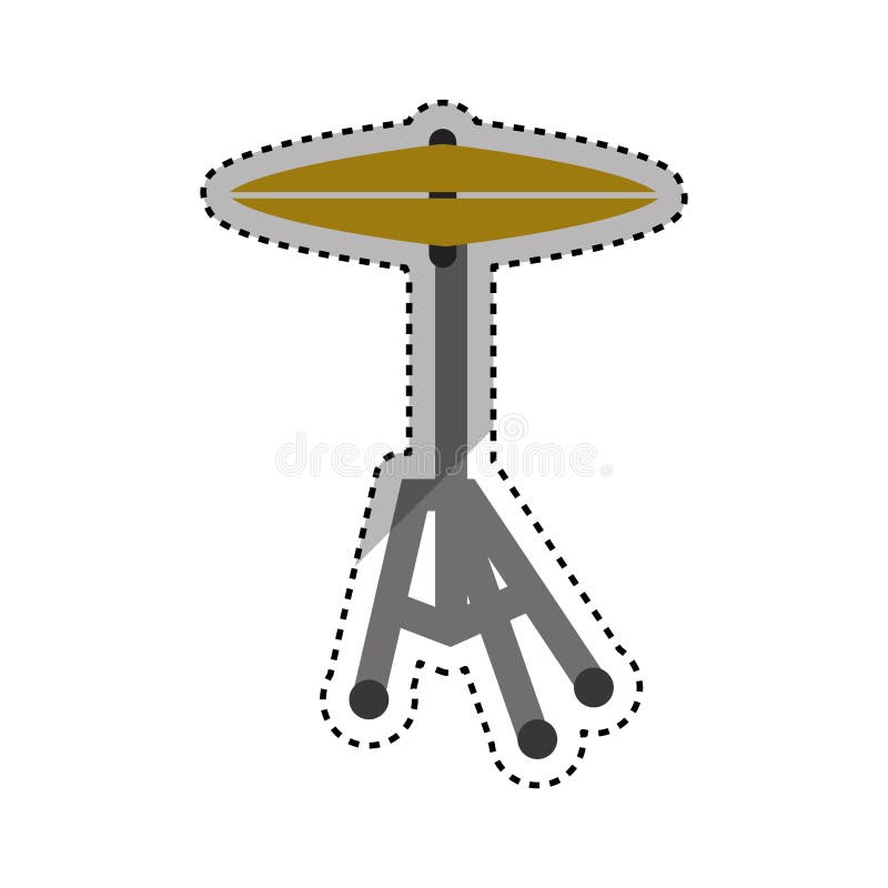 Drum Plates Music Instrument Stock Vector - Illustration of composition ...