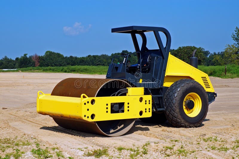 Drum roller - rear view stock image. Image of metal, large - 1256213