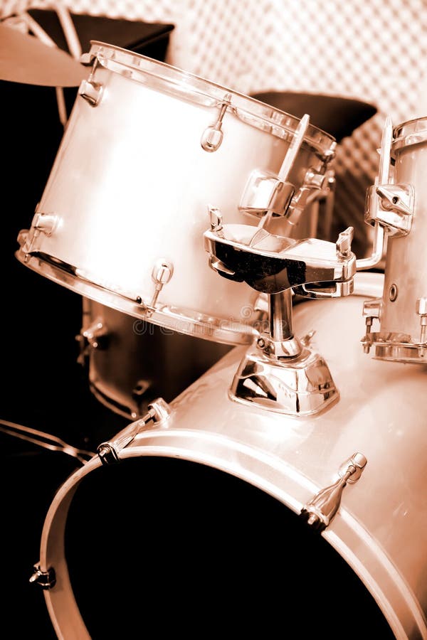 Drum set stock photo. Image of entertainment, plywood - 25797316