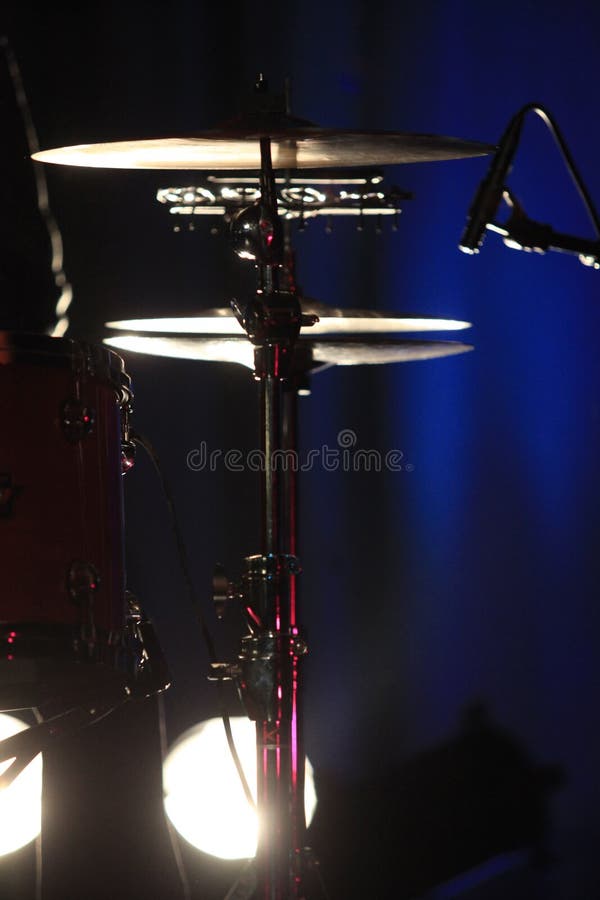 Drum set on concert stock image. Image of performance - 108413719