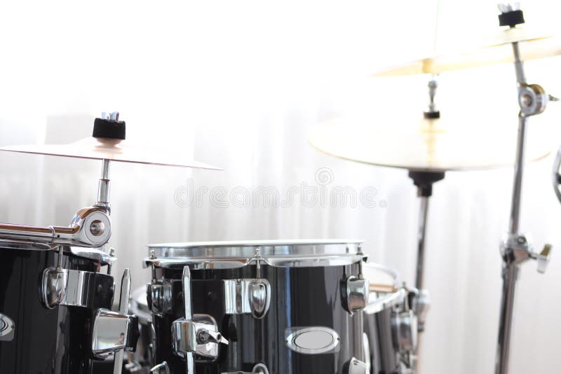 Drum set close up stock photo. Image of album, cymbals - 82361072