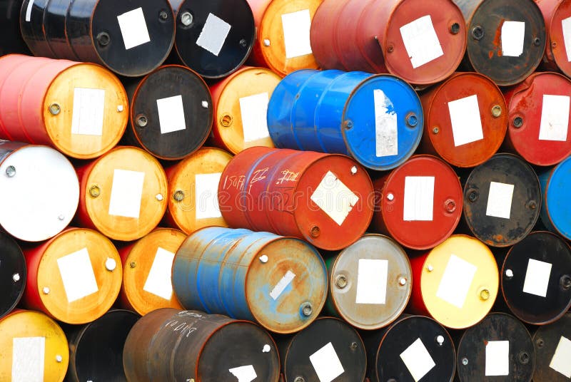 Drum Stack stock image. Image of oildrum, empty, used - 34172567