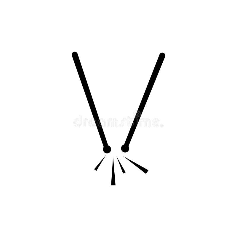 Drum Stick Icon Template Vector Stock Vector - Illustration of sign ...