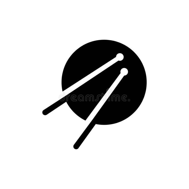 Drum Stick Icon Template Vector Stock Vector - Illustration of strike ...