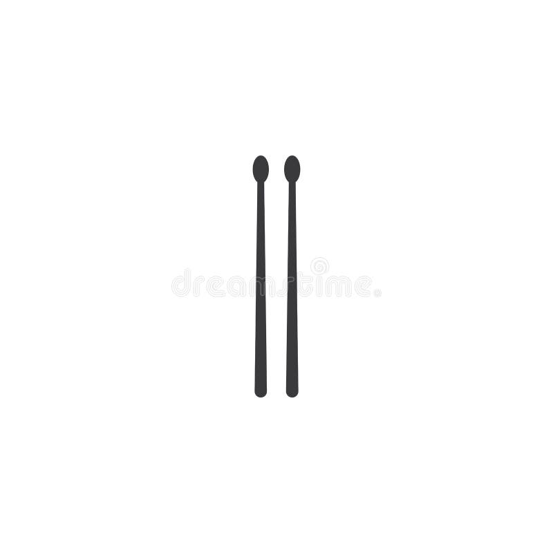 Drum stick stock vector. Illustration of icon, sticks - 208295082