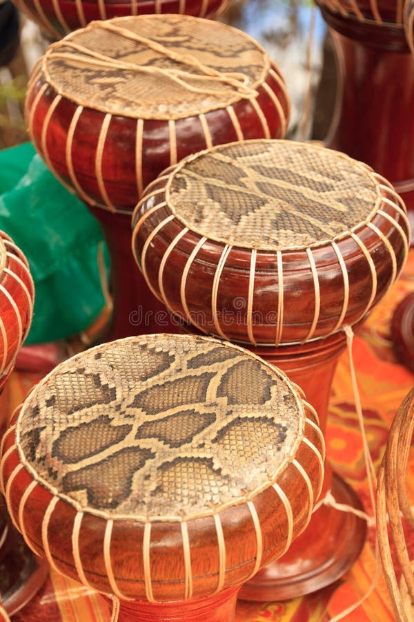 Drum Surface from Snake Skin Stock Image - Image of nature, pattern ...