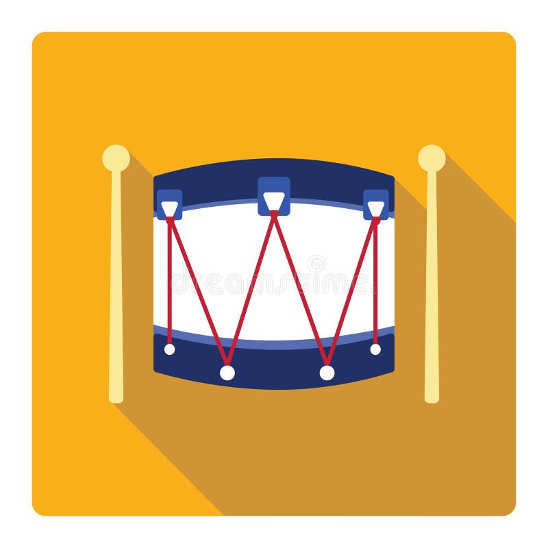 Drum. Vector Illustration Decorative Design Stock Vector - Illustration ...