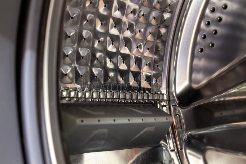 The Drum of the Washing Machine. Details of the Washing Machine Stock ...