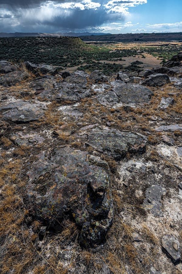Drumheller Channels National Natural Landmark Stock Image - Image of ...