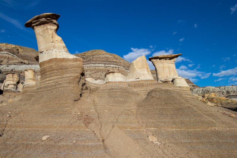 Drumheller Hoodoos in Alberta, Canada Stock Image - Image of nature ...