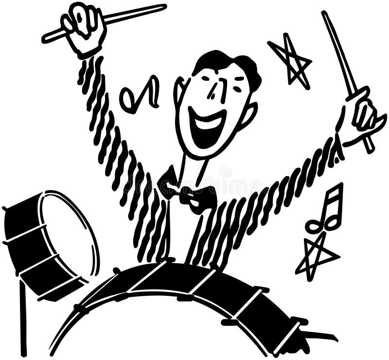 Beatnik stock vector. Illustration of music, retro, creativity - 42098897