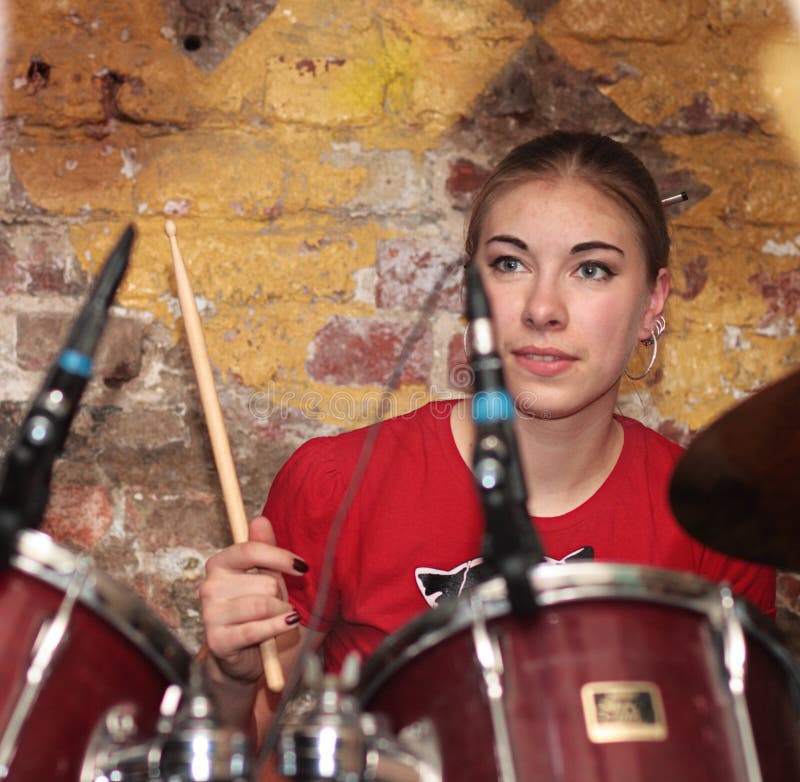 Drummer stock photo. Image of drum, drummer, cymbal, musical - 6906240