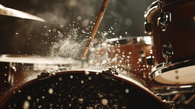 The Drummer in Action.AI Generated Image Stock Photo - Image of ...