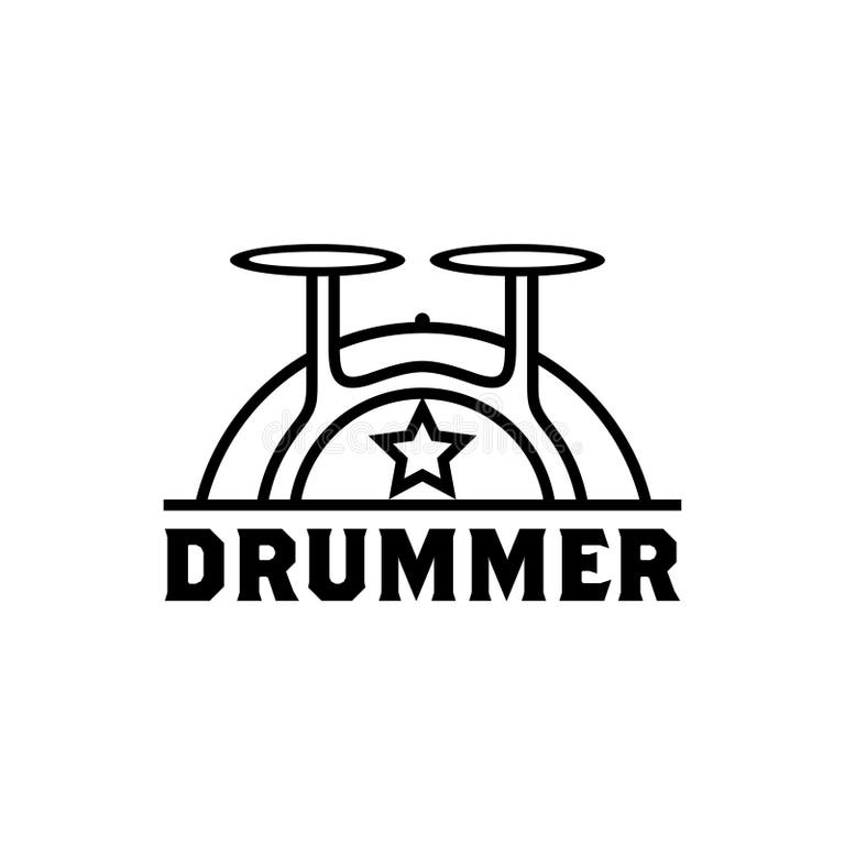 Drummer Logo Design for Percussion Music, Music Studio or Music Concert ...