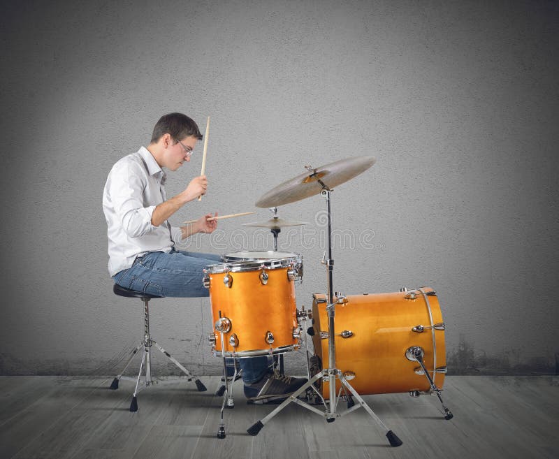 Drummer stock photo. Image of concert, music, entertainer - 49483786
