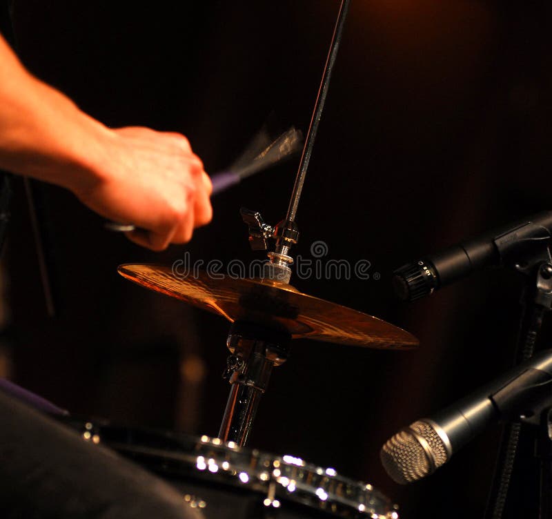 Drummer performing stock image. Image of play, perform - 23346741