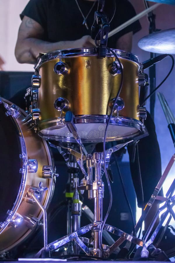 Drummer on a rock concert stock photo. Image of algarve - 170435584
