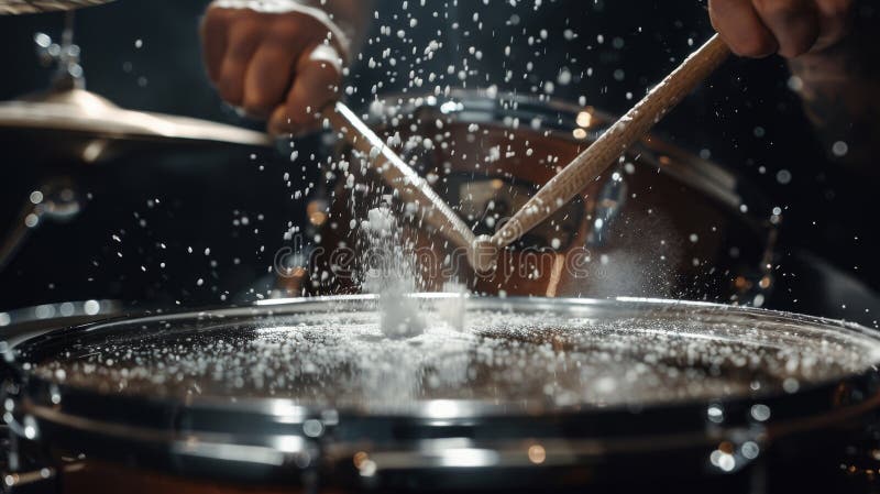The Drumming Percussion Action. AI Generated Stock Photo - Image of ...